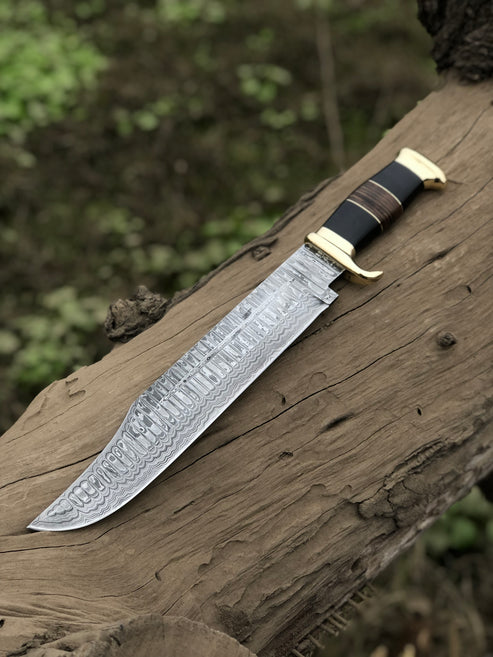 Authentic Crocodile Dundee Knife – Damascus Steel Blade – Texan Knives